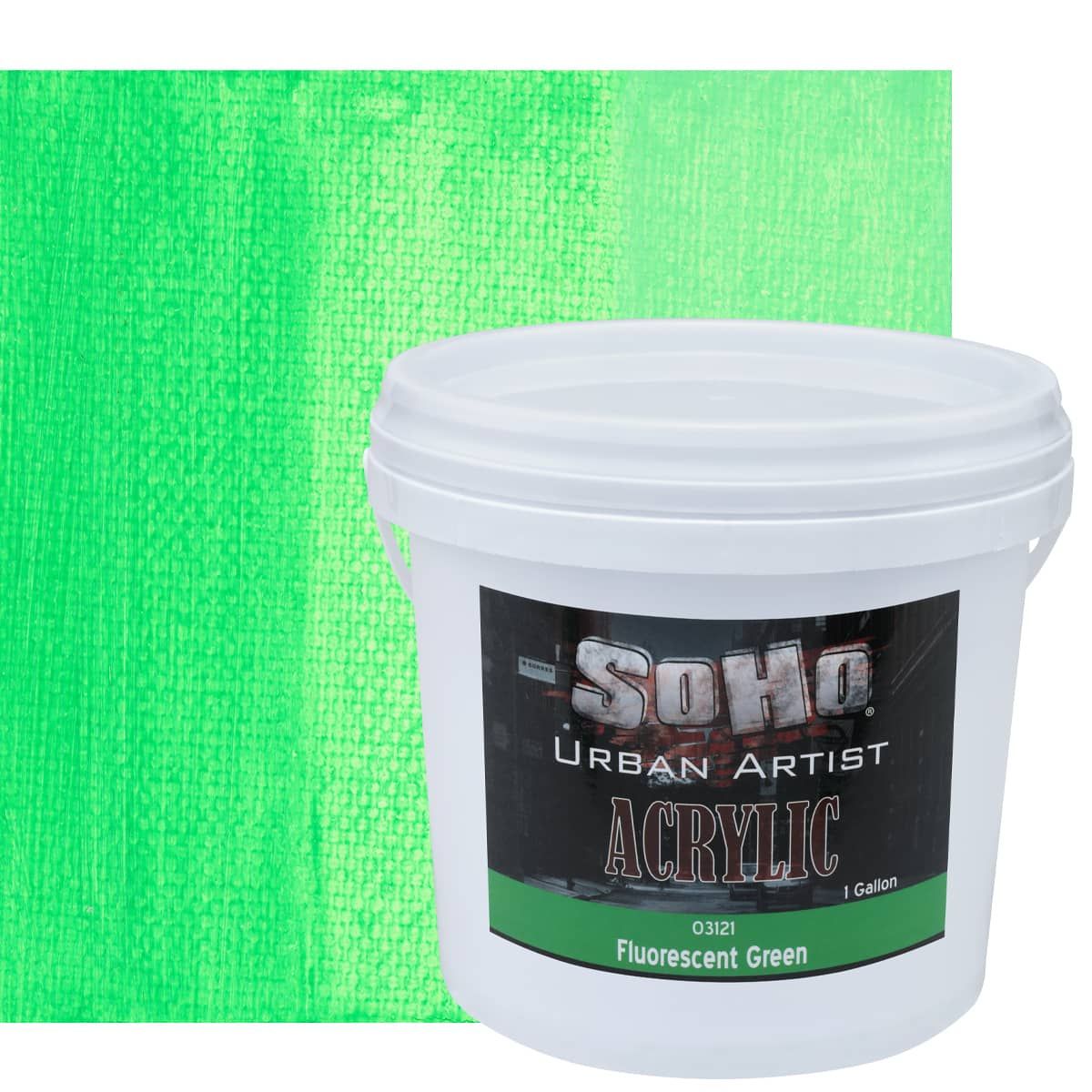 SoHo Urban Artists Heavy Body Acrylic - Fluorescent Green, 1 Gallon ...