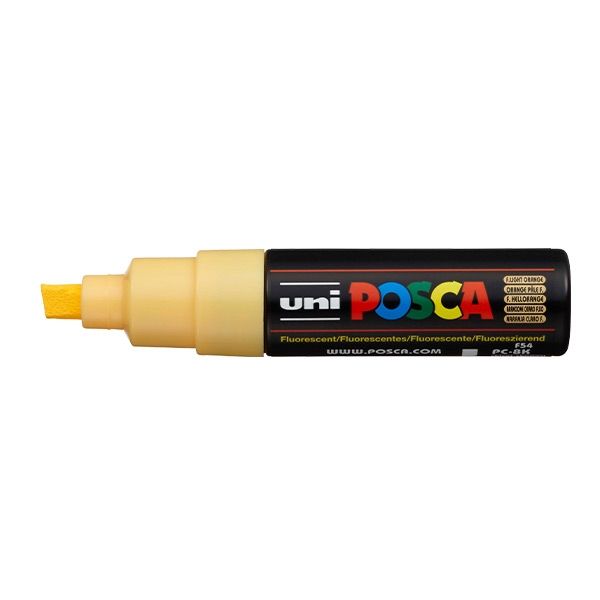 Posca Acrylic Paint Marker 0.8 mm Broad Tip Fluorescent Light Orange