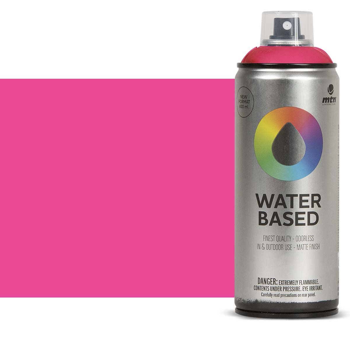 Montana Water Based Spray - Fluorescent Fuchsia, 400 ml | Jerry's Artarama