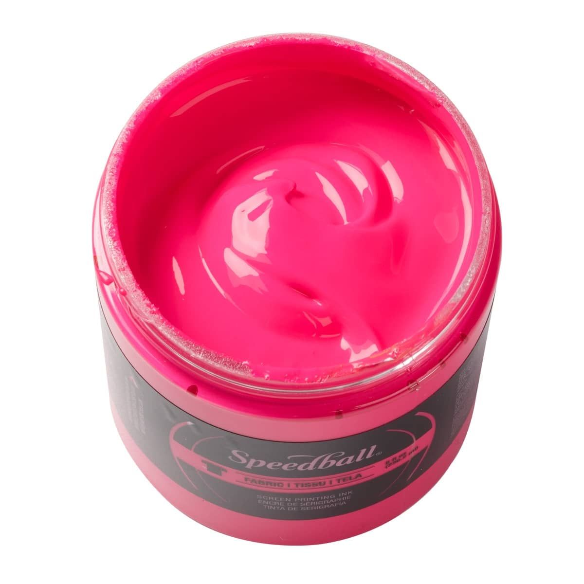 Speedball Fabric Screen Printing Ink 8 oz Jar - Fluorescent Magenta ...