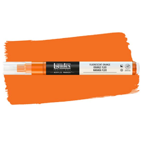 Liquitex Professional Paint Marker Fine (2mm) - Fluorescent Orange ...