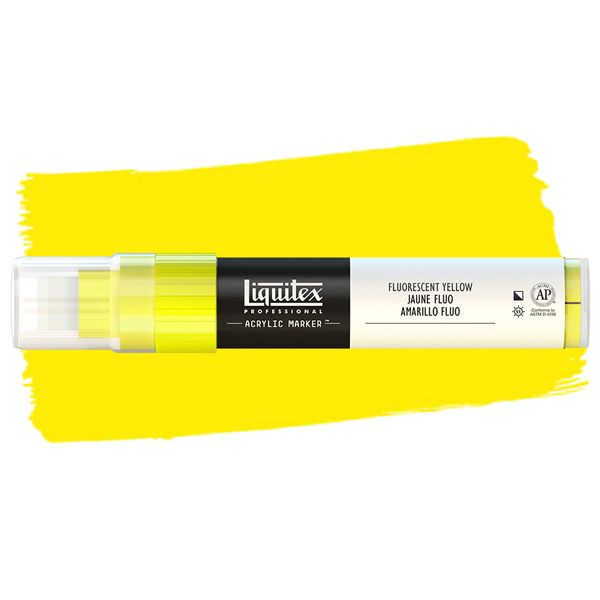Liquitex Professional Paint Marker Wide (15mm) - Fluorescent Yellow ...
