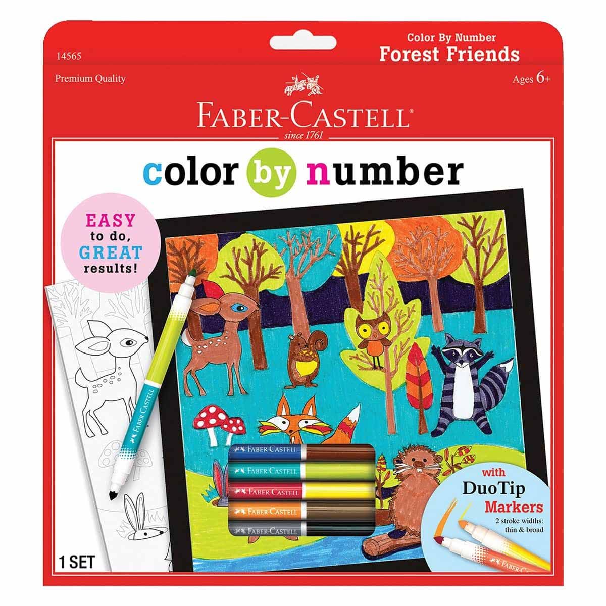 Faber-Castell Color by Number Forest Friends | Jerry's Artarama