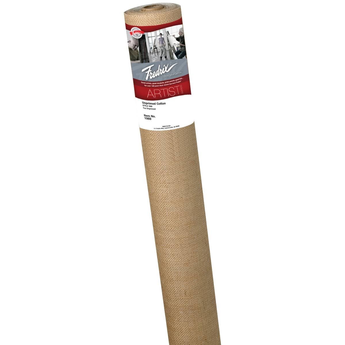 Fredrix Polyflax Acrylic Primed Canvas Rolls 568 Raw Cotton 75" x 30 yd ...