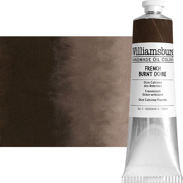 Williamsburg Handmade Oil Paint - French Burnt Ochre, 150ml Tube ...