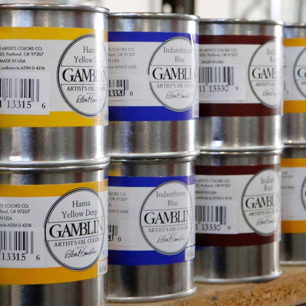 Gamblin Artists Oil - Asphaltum, 16oz Can | Jerry's Artarama