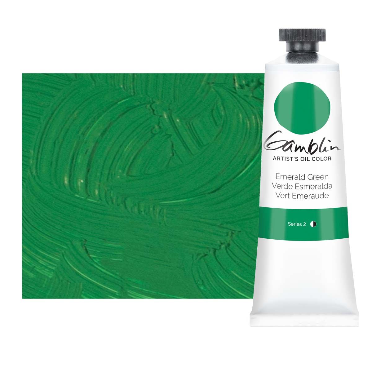 Gamblin Artists Oil - Emerald Green, 37ml Tube | Jerry's Artarama