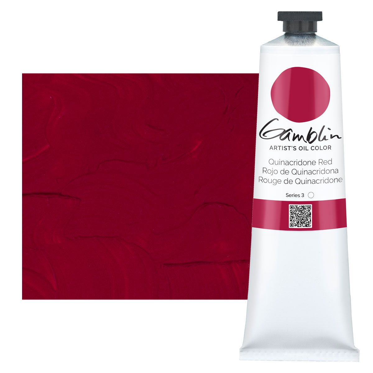 Gamblin Artists Oil - Quinacridone Red, 150ml Tube | Jerry's Artarama