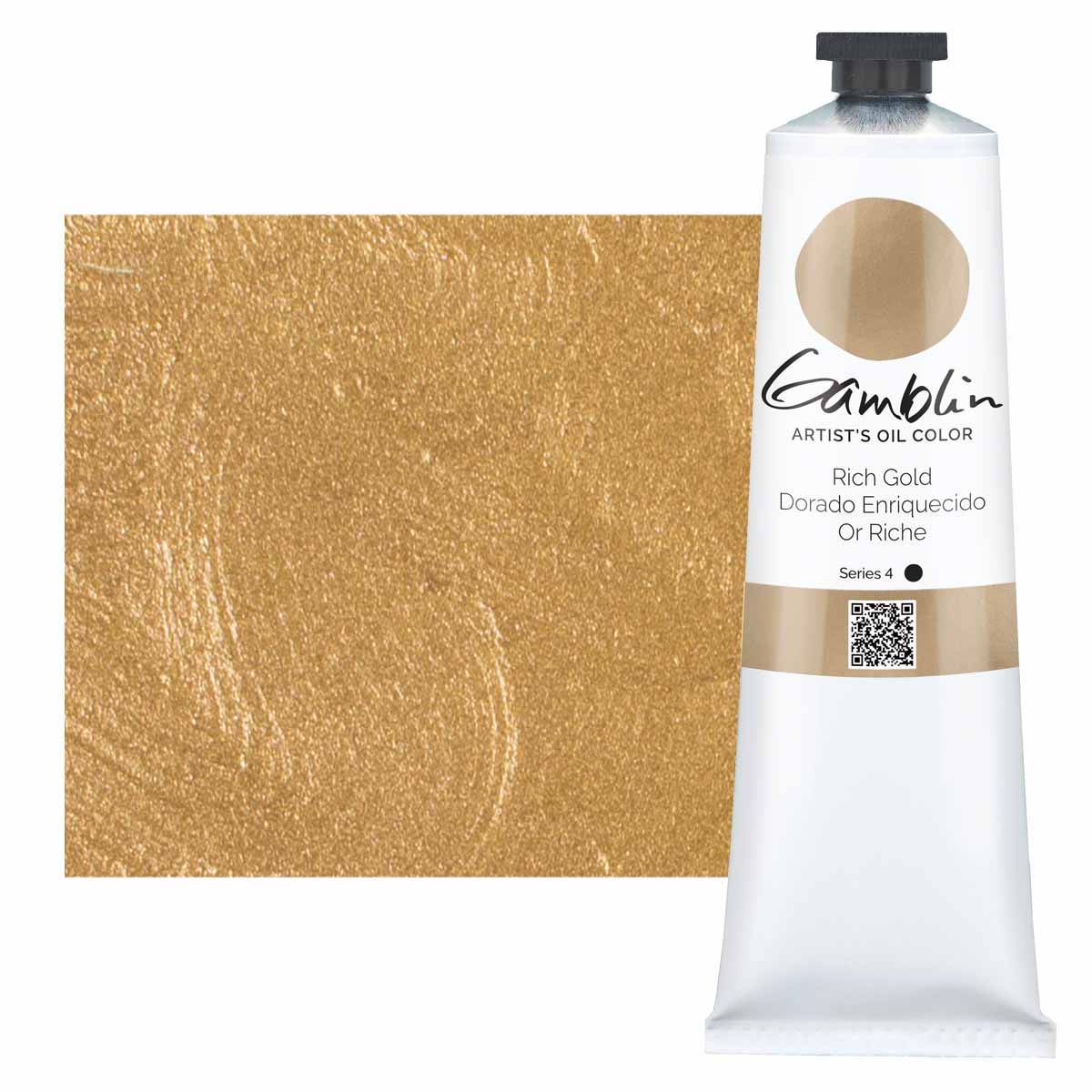 Gamblin Artists Oil - Rich Gold, 150ml Tube | Jerry's Artarama