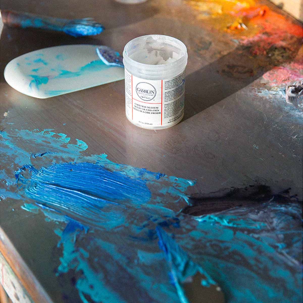 Gamblin Cold Wax Medium 4oz Jar | Jerry's Artarama