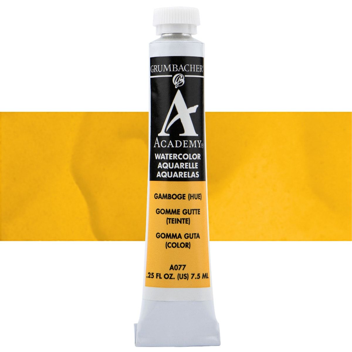 Grumbacher Academy Watercolor, Gamboge Hue - 7.5 ml Tube | Jerry's Artarama