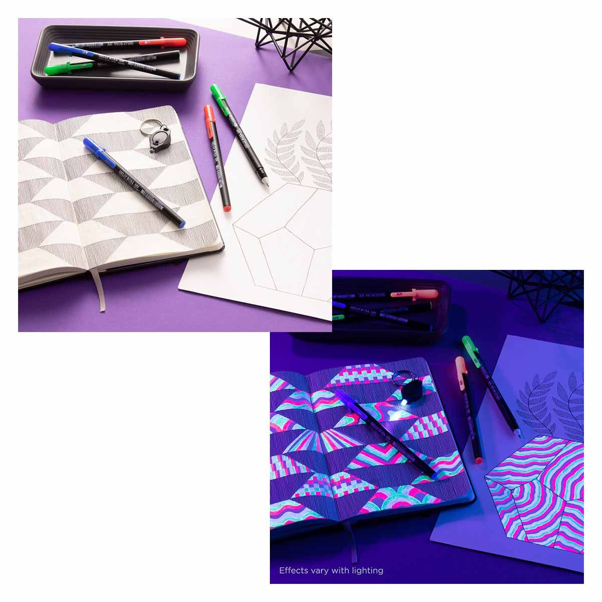 Gelly Roll UV Pen Color Set of 3 with Mini Light | Jerry's Artarama