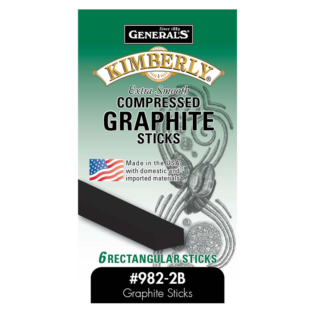 General's Pencil Graphite Sticks 2B 1/2" Giant Stick, Box of 6 | Jerry ...
