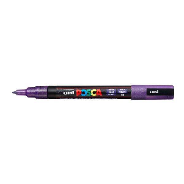 Posca Paint Marker, Glitter Violet, Fine Tip Marker | Jerry's Artarama