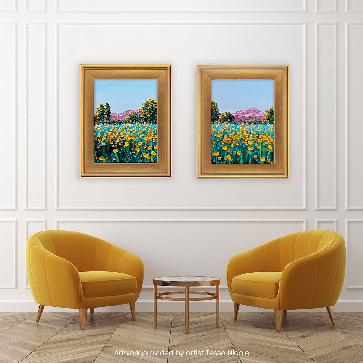 Cardinali Plein Aire Frame, Gold 24"x36" - Box of 4 | Jerry's Artarama