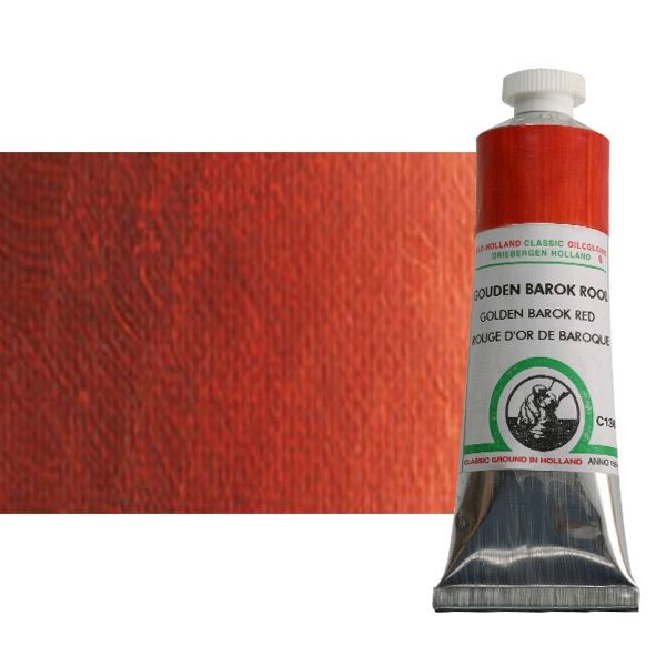 Old Holland Oil Color, Golden Barok Red, 40ml Tube | Jerry's Artarama