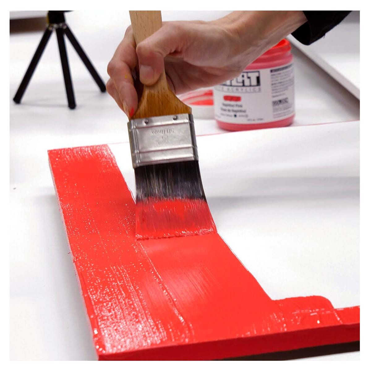 GOLDEN SoFlat Matte Acrylic - Quinacridone Red, 4oz Jar | Jerry's Artarama