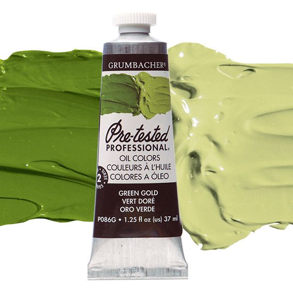 Grumbacher Pre-Tested Oil Paint 37 ml Tube - Green Gold Hue | Jerry's ...