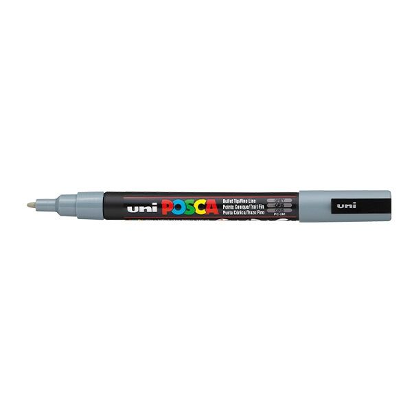 Posca Paint Marker, Grey, Fine Tip Marker | Jerry's Artarama