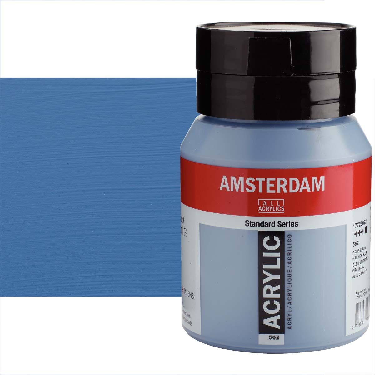 Amsterdam Standard Series Acrylic Paint - Greyish Blue, 500ml Jar ...