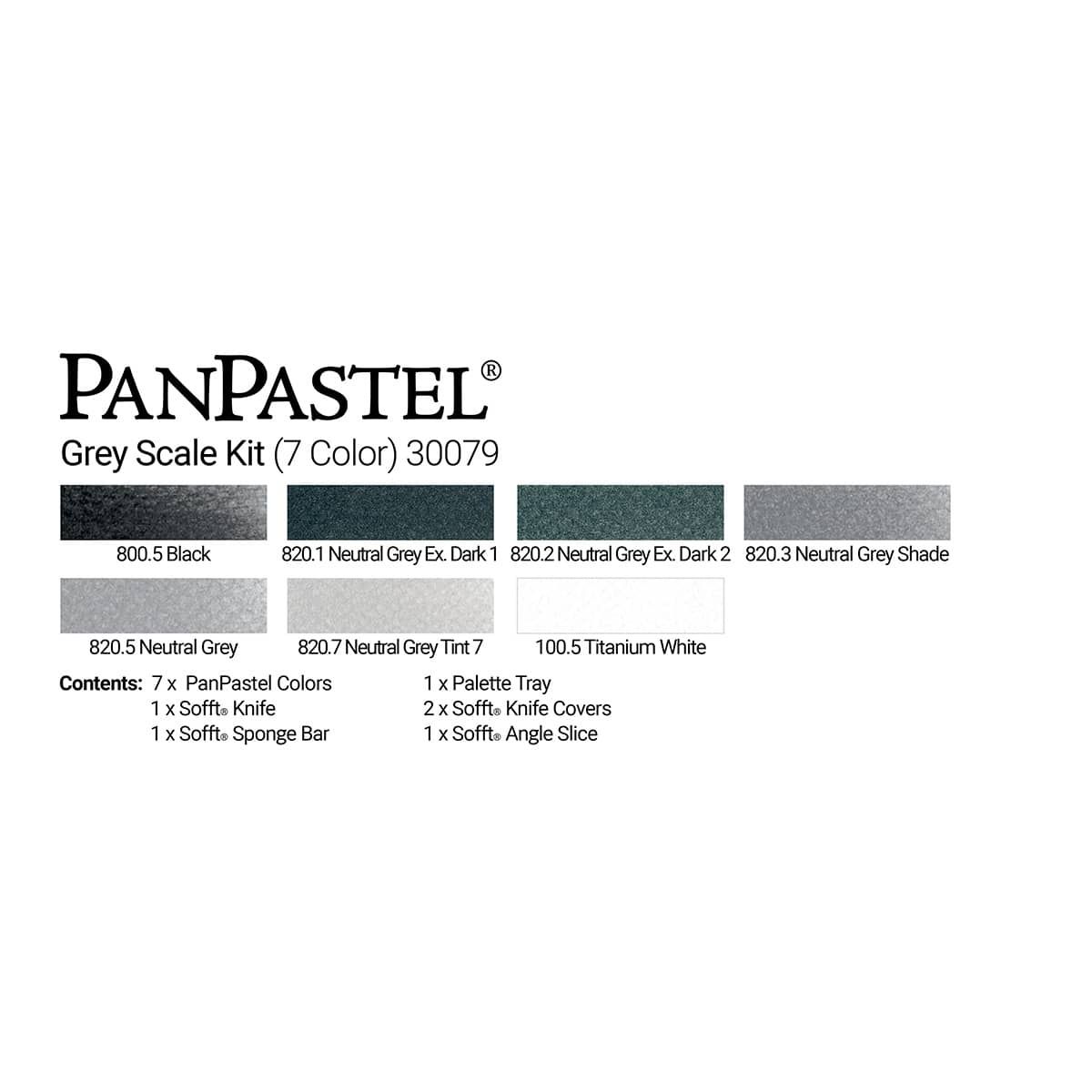 PanPastel™ Greyscale Kit, 7 Colors | Jerry's Artarama