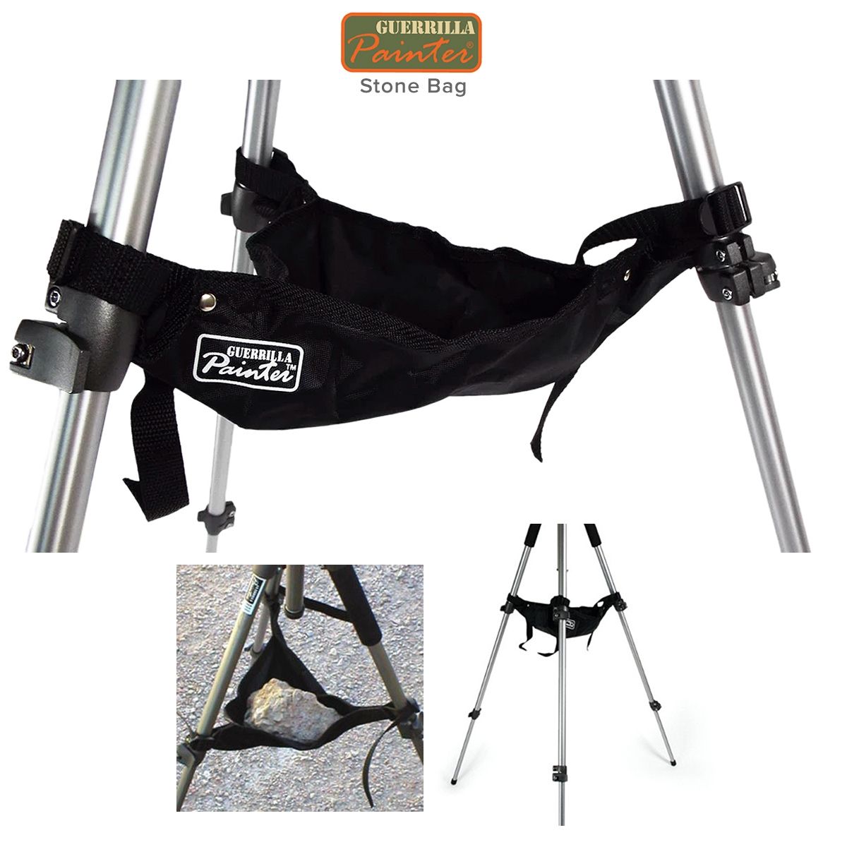 Guerrilla Painter® Tripod Stone Bag | Jerry's Artarama