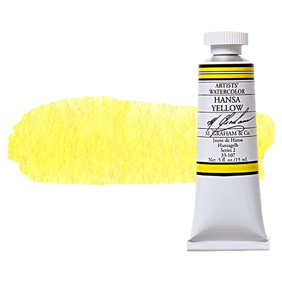 M. Graham Artists' Watercolor 15ml - Hansa Yellow | Jerry's Artarama