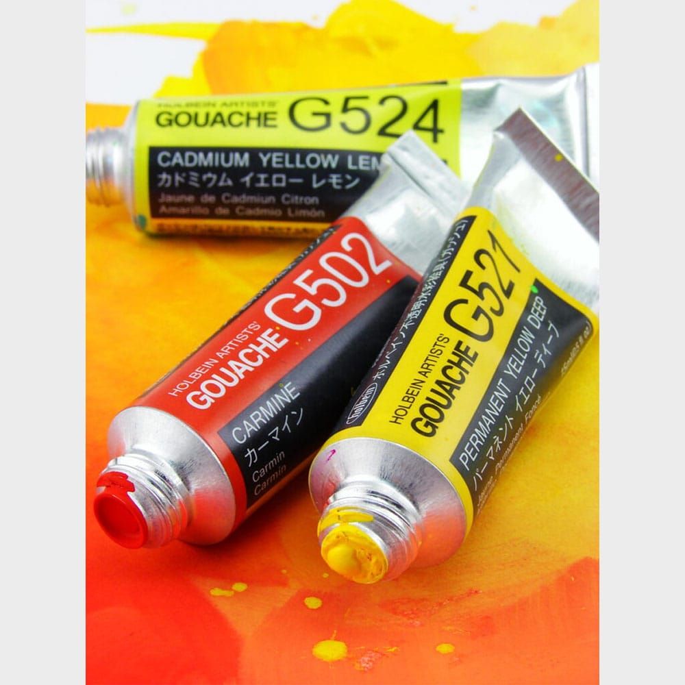 Holbein Artists Gouache Set of 12, 5ml Colors | Jerry's Artarama