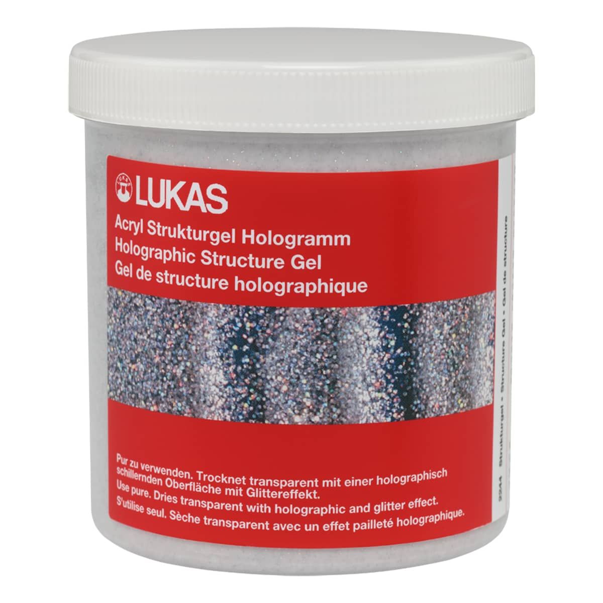 LUKAS Acrylic Medium - Holographic Structure Gel, 250ml | Jerry's Artarama