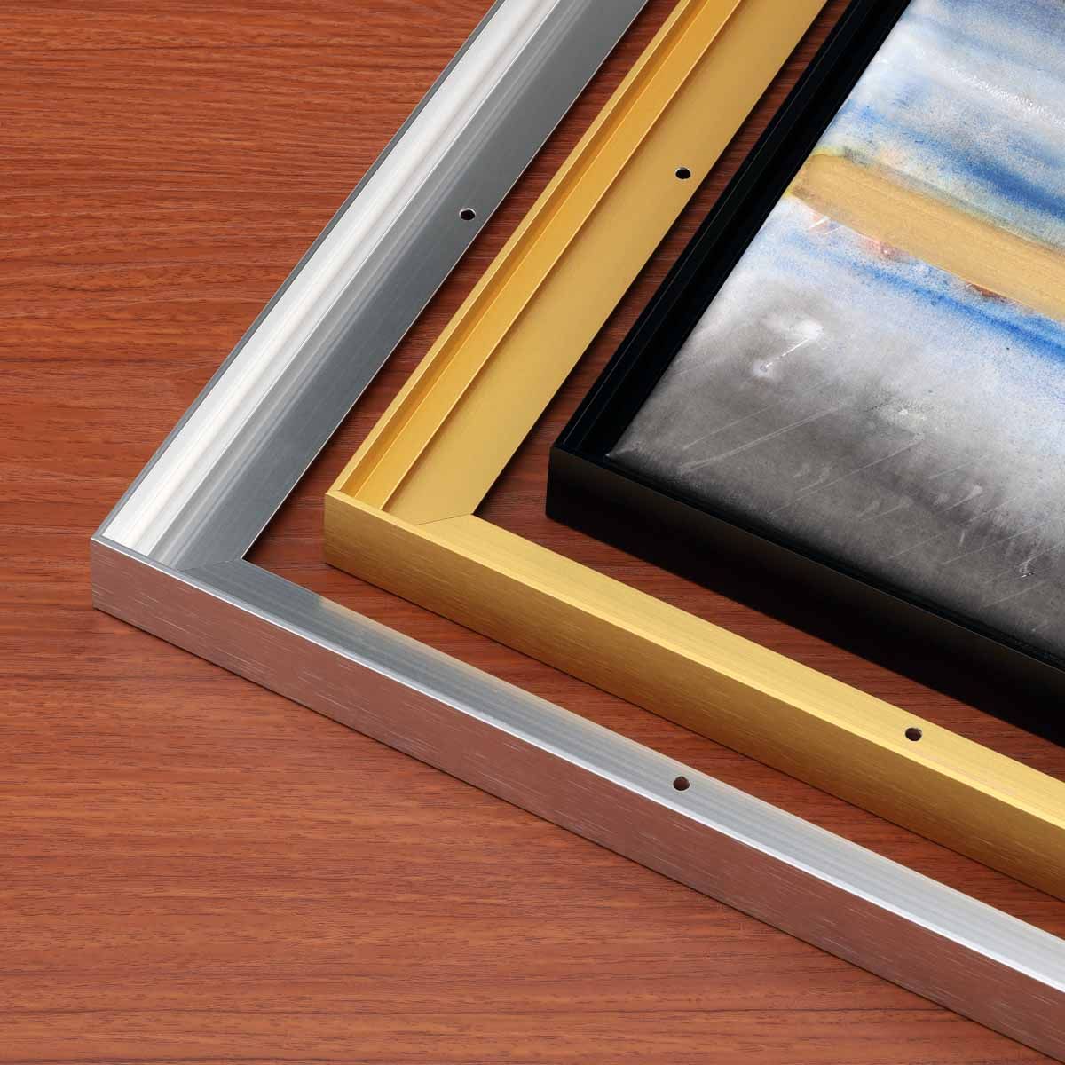 Illusions Aluminum Frame Kit Pair, 40" Silver - Gallery 1-5/8" Deep ...