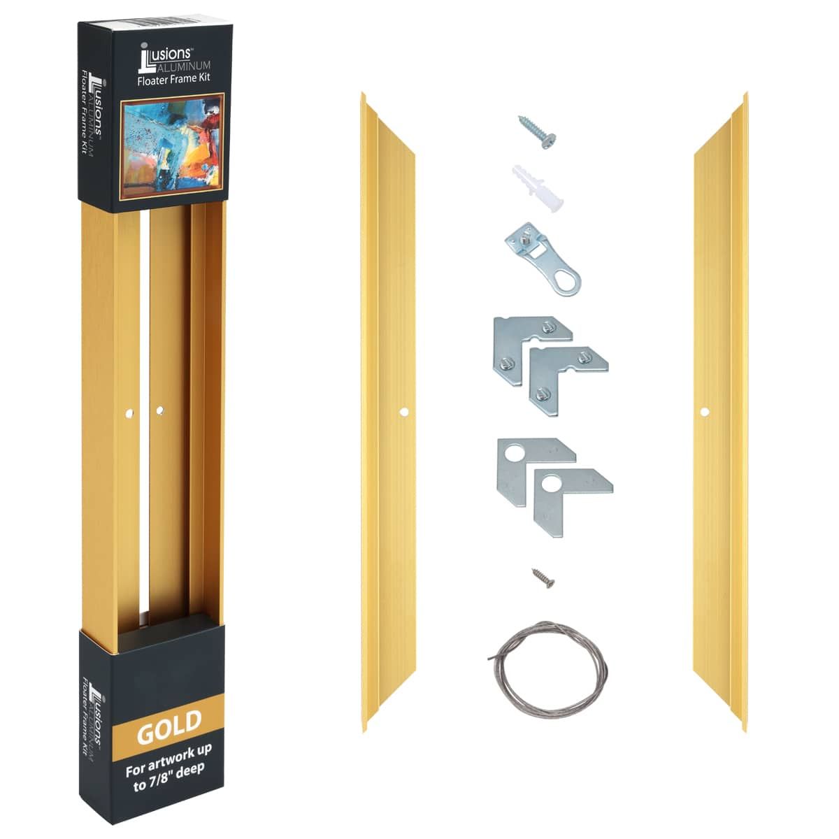 Illusions Aluminum Frame Kit Pair, 22" Gold - Standard 7/8" Deep ...