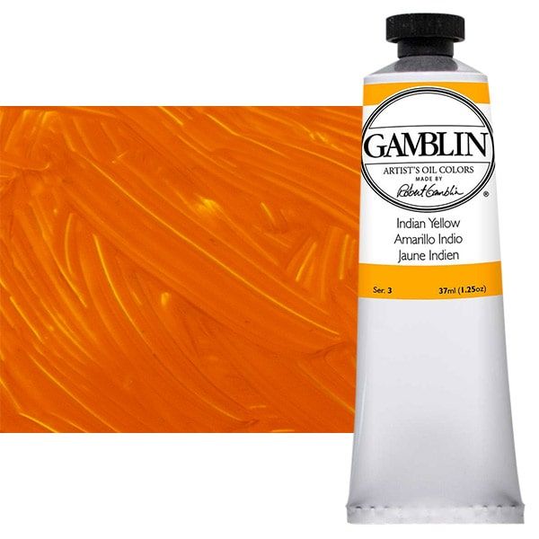Gamblin Artists Oil - India Yellow, 37ml Tube | Jerry's Artarama