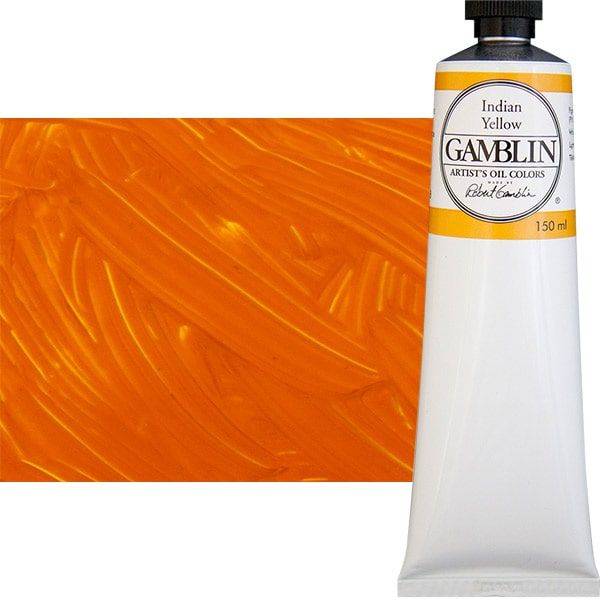 India Yellow 150 ml Tube Gamblin Artist's Oil Color | Jerry's Artarama