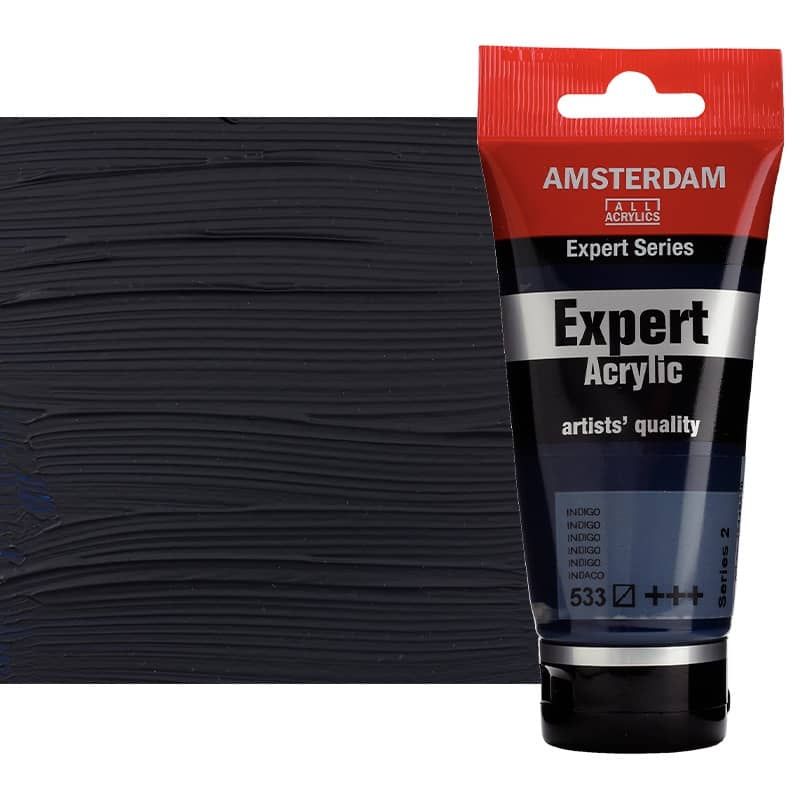 Amsterdam Expert Acrylic, Indigo 75ml Tube | Jerry's Artarama