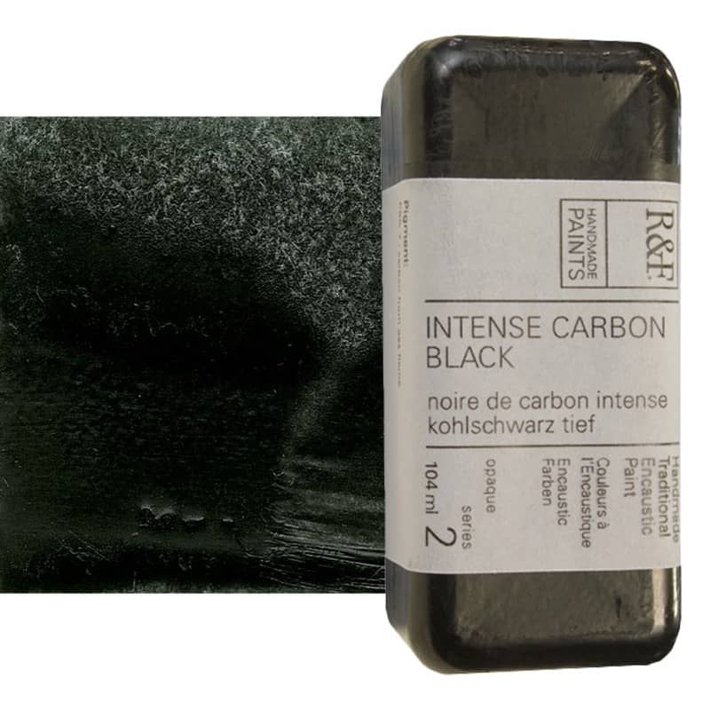 R&F Encaustic Handmade Paint 104 ml Block - Intense Carbon Black ...