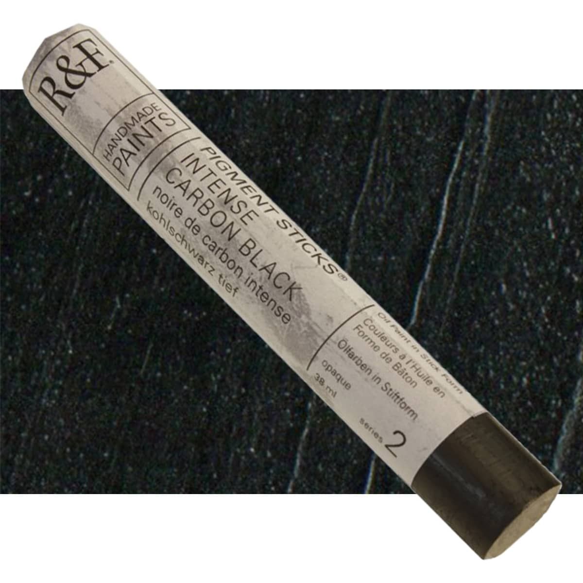 R&F Pigment Stick 38ml - Intense Carbon Black | Jerry's Artarama