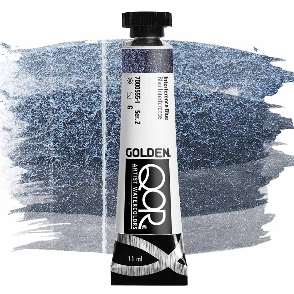 QoR Watercolor Paint - Interference Blue, 11ml Tube | Jerry's Artarama