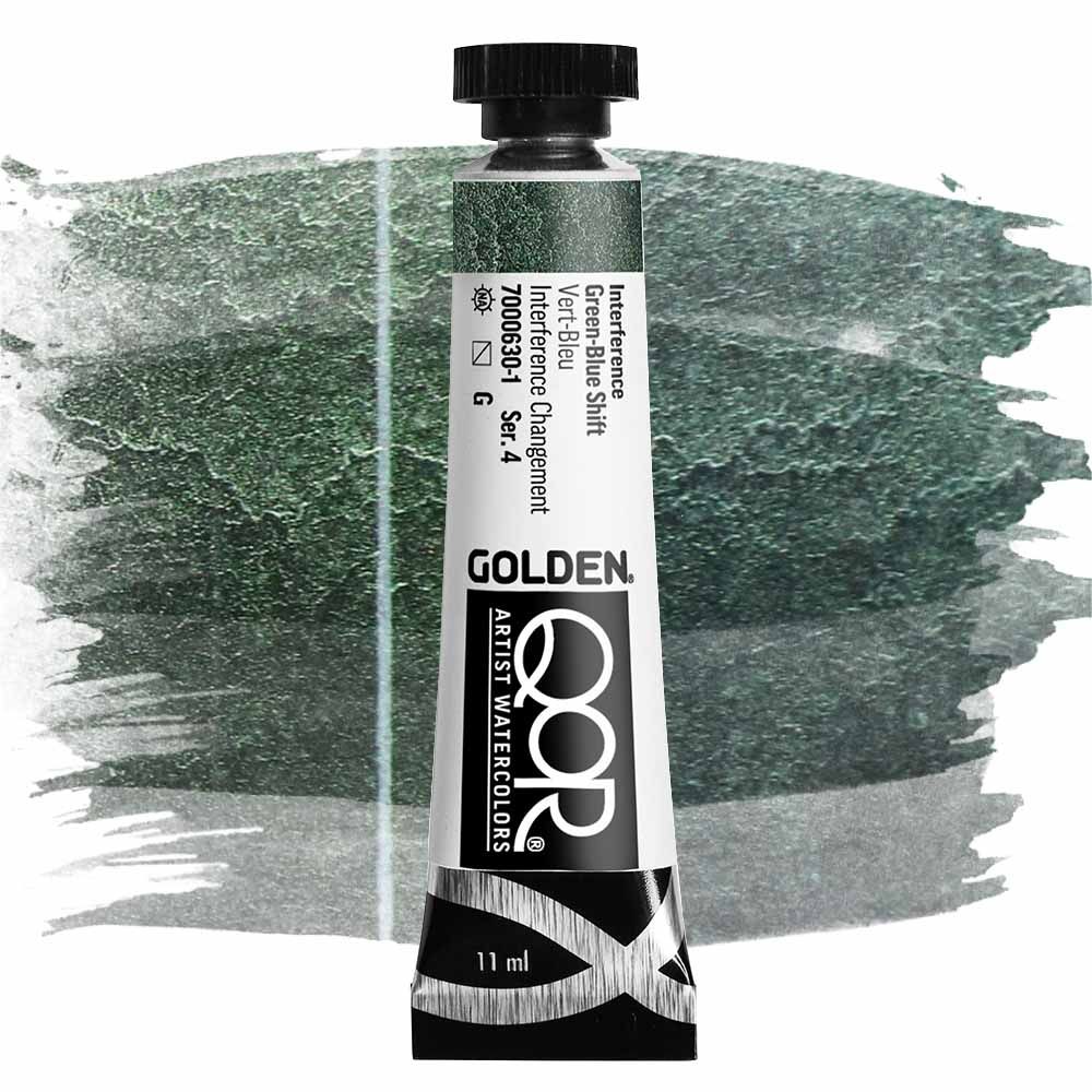 QoR Watercolor Paint - Interference Green-Blue Shift, 11ml Tube | Jerry ...