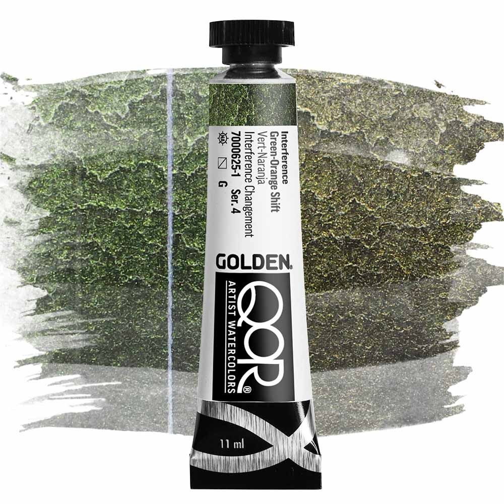 QoR Watercolor Paint - Interference Green-Orange Shift, 11ml Tube ...