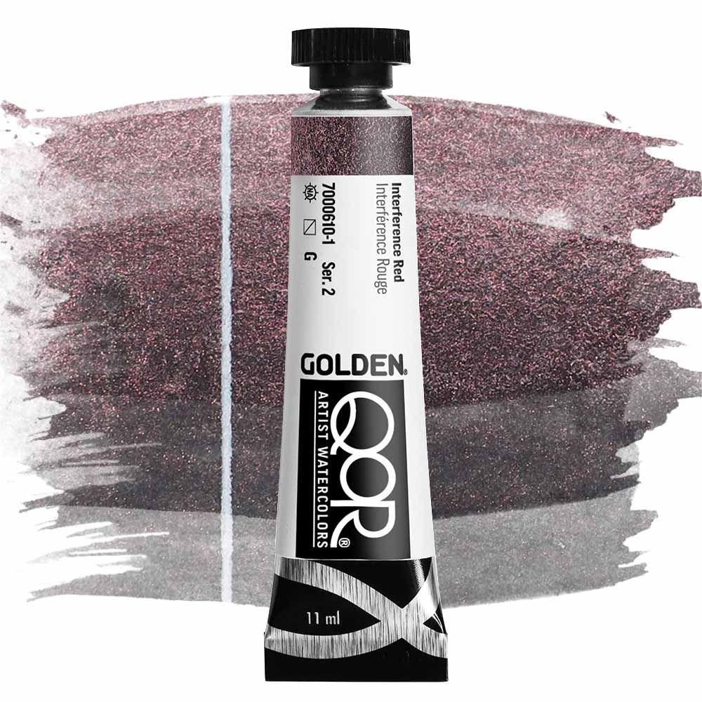 QoR Watercolor Paint - Interference Red, 11ml Tube | Jerry's Artarama