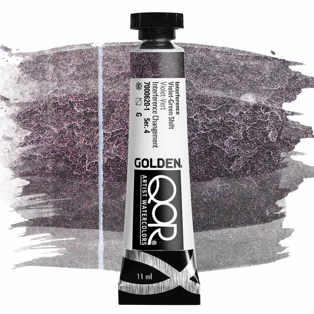QoR Watercolor Paint - Interference Violet-Green Shift, 11ml Tube ...