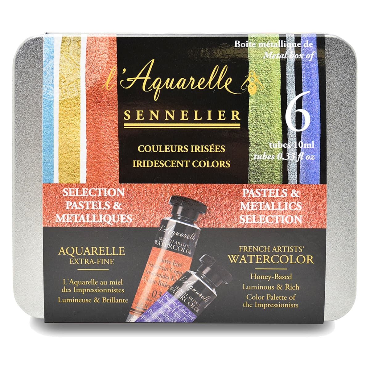 Sennelier L'Aquarelle French Artists' Watercolor Iridescent Colors ...