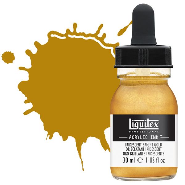 Liquitex Professional Acrylic Ink 30ml Bottle - Iridescent Bright Gold ...