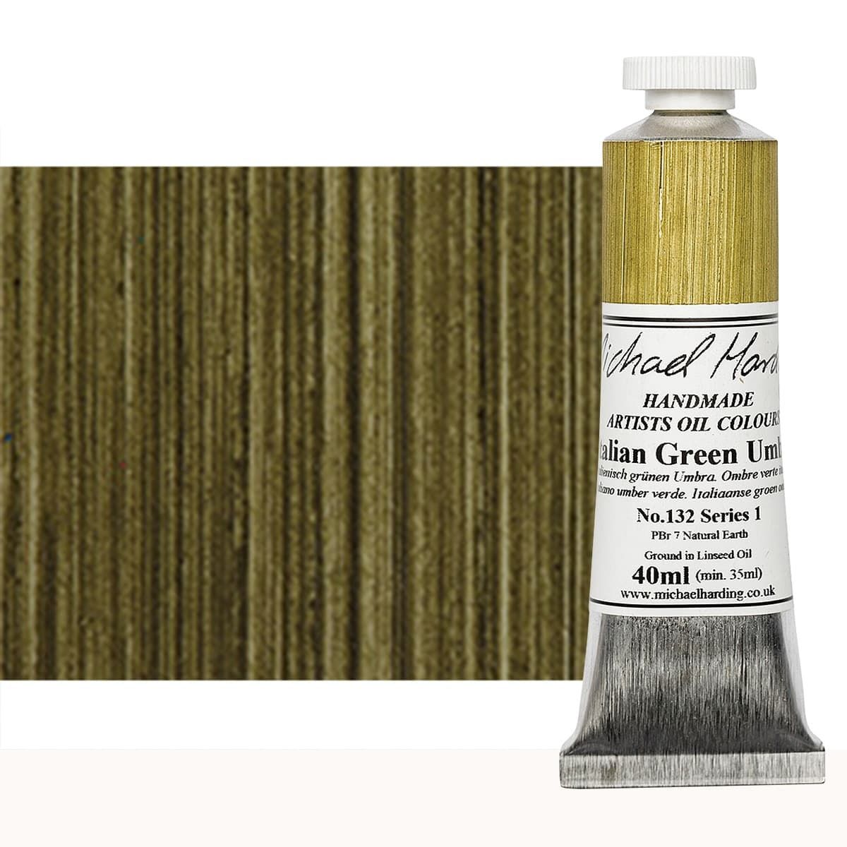 Michael Harding Oil Color - Italian Green Umber, 40ml Tube | Jerry's ...