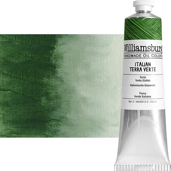Williamsburg Handmade Oil Paint - Italian Terra Verte, 150ml Tube | Jerry's Artarama