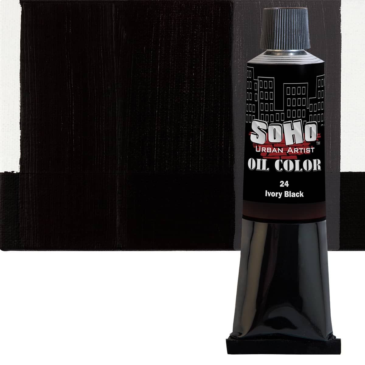 Soho Artist Oil Color Ivory Black, 170ml Tube | Jerry's Artarama
