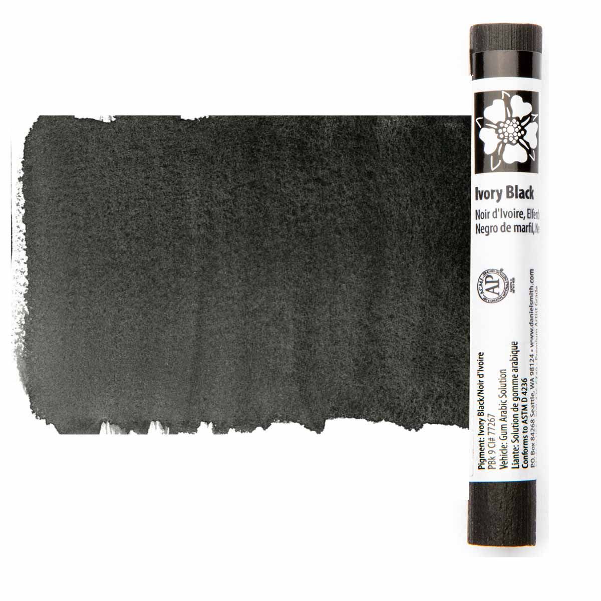 Daniel Smith Watercolor Stick, Ivory Black | Jerry's Artarama