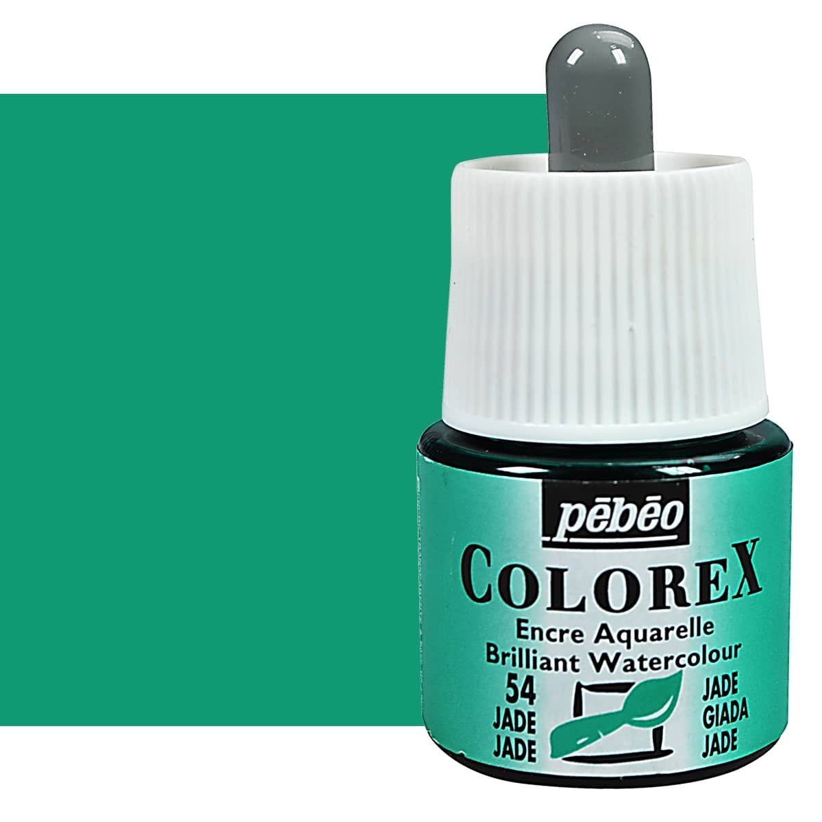 Pebeo Colorex Watercolor Ink Jade, 45ml | Jerry's Artarama