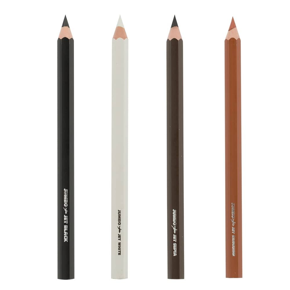 Jerry's Jumbo Jet Charcoal Pencil, White 5.5mm lead | Jerry's Artarama