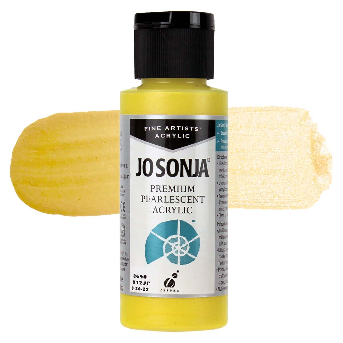 Jo Sonja Premium Acrylic - Pearlescent Yellow, 2oz Bottle | Jerry's ...